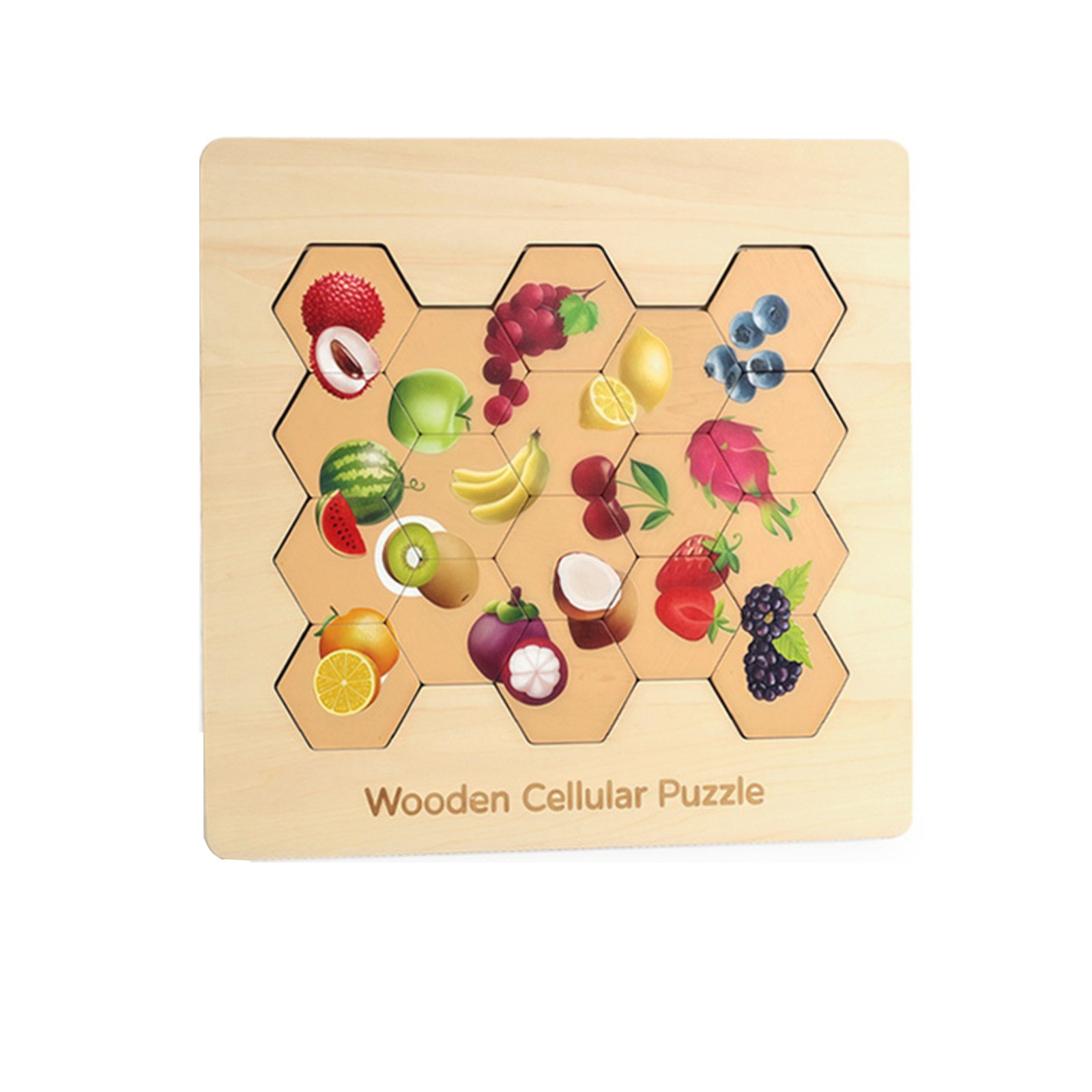 New Wooden Puzzle Shape Matching Honeycomb Puzzle,Christmas Gifts For ...